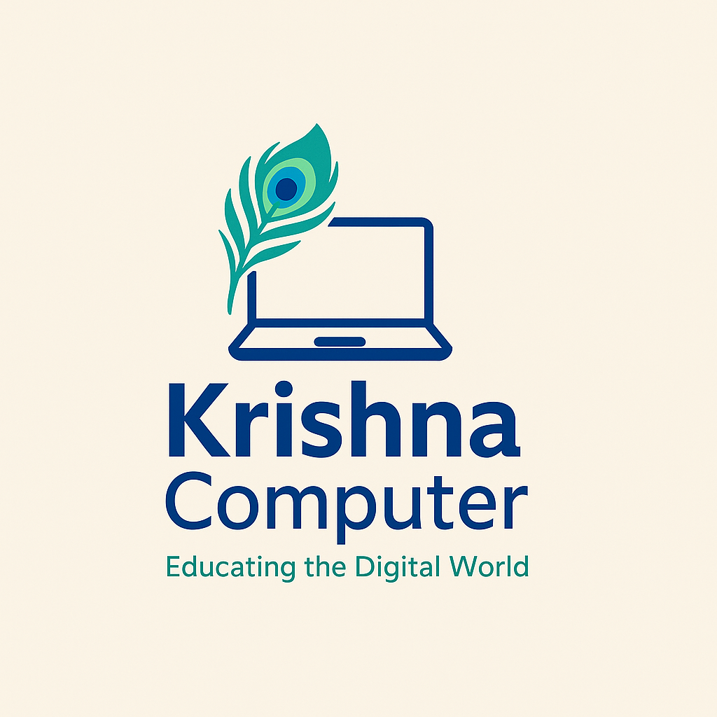 Krishna Computer Logo Shree Krishna Flute' Computer Backpack